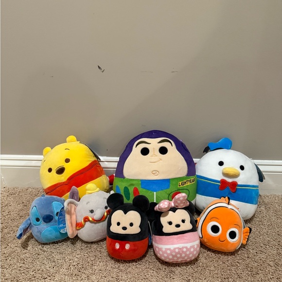 Squishmallows | Toys | Squishmallows Disney Collection Yellow Purple ...